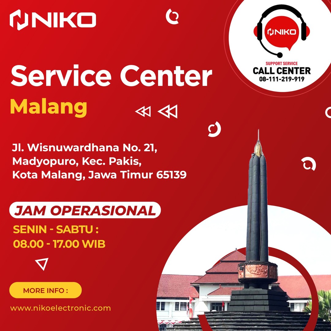 Service Center Resmi Niko Elektronik - Cepat & Bergaransi